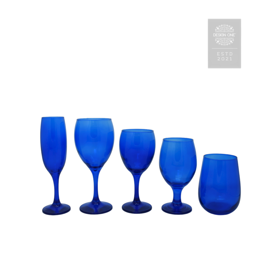 Design One | Light Blue Crystal Cut Collection